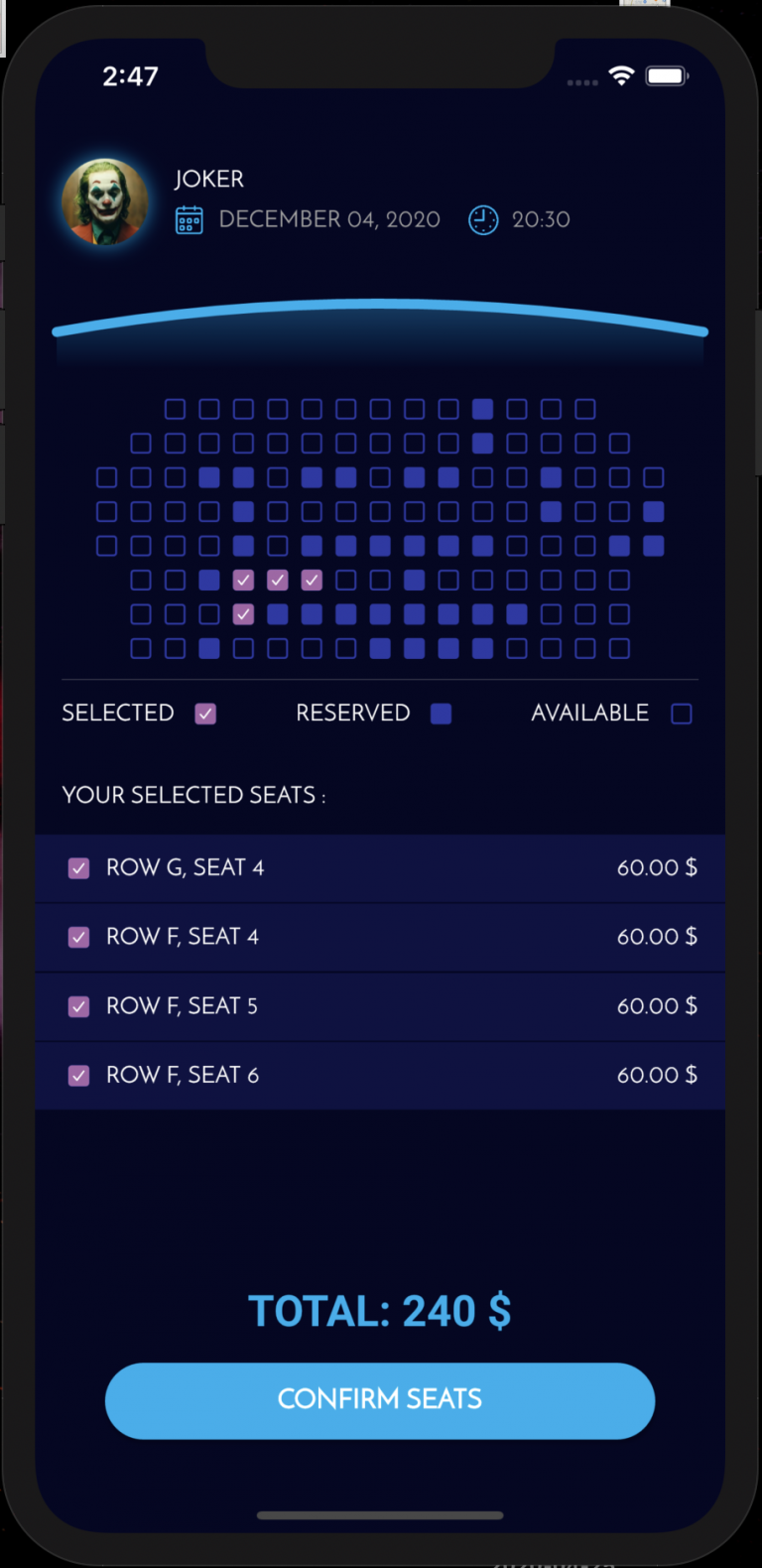 UI Challenge 1 – Concert design by Habib Nasiri – Flutter 4 Fun