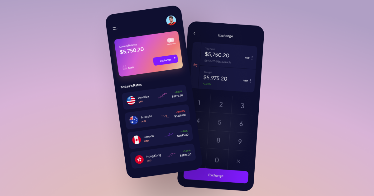 UI Challenge 10 – Currency Exchange App UI by RH – Flutter 4 Fun